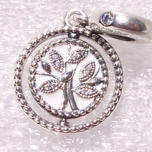 Pandora | Jewelry | Pandora Spinning Tree Of Life Silver Enamel Cz ...